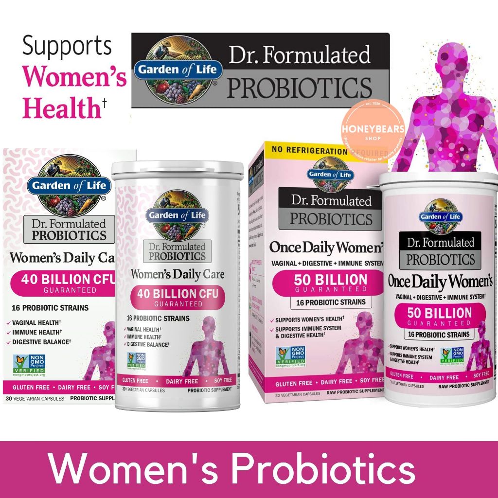 Garden of Life Probiotics for Women, Vaginal + Digestive + Immune ...