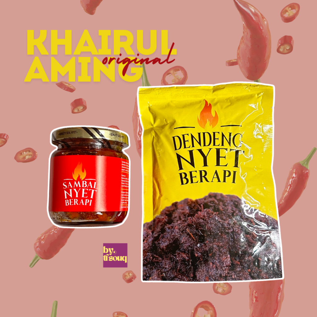ORIGINAL KHAIRUL AMING Sambal Nyet Berapi and Dendeng Nyet Berapi halal instant paste chilli ...