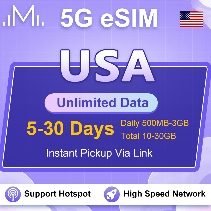MicroEsim esim USA 5-30days instant 24h delivery | high speed travel ...