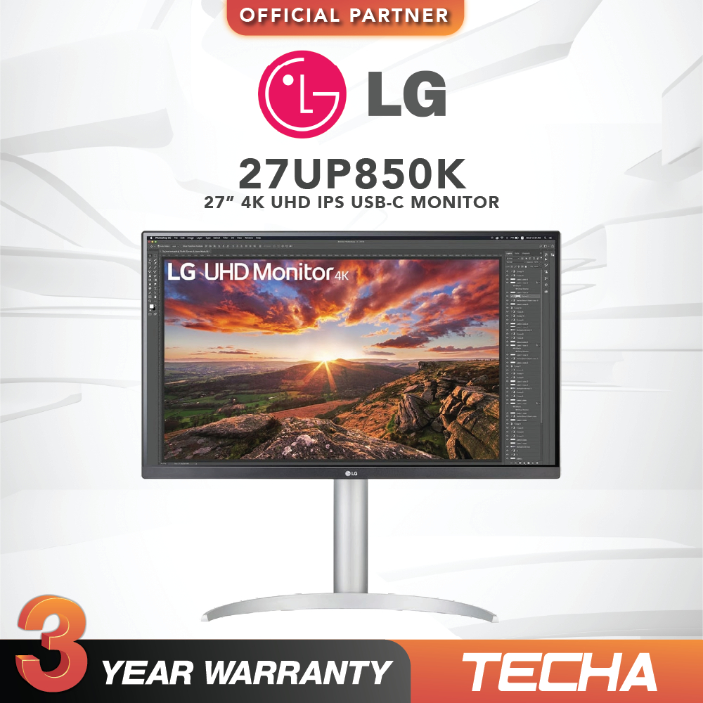 LG 27UP850K | 27" 4K UHD | 60 Hz | IPS | USB Type-C Monitor (27UP850K-W ...