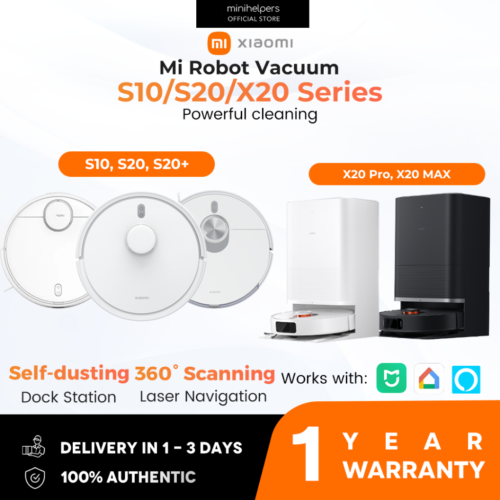 Xiaomi X20 Pro/X20 Max/S10/S20/S20+ Robot Vacuum | Self-dusting Vacuum ...