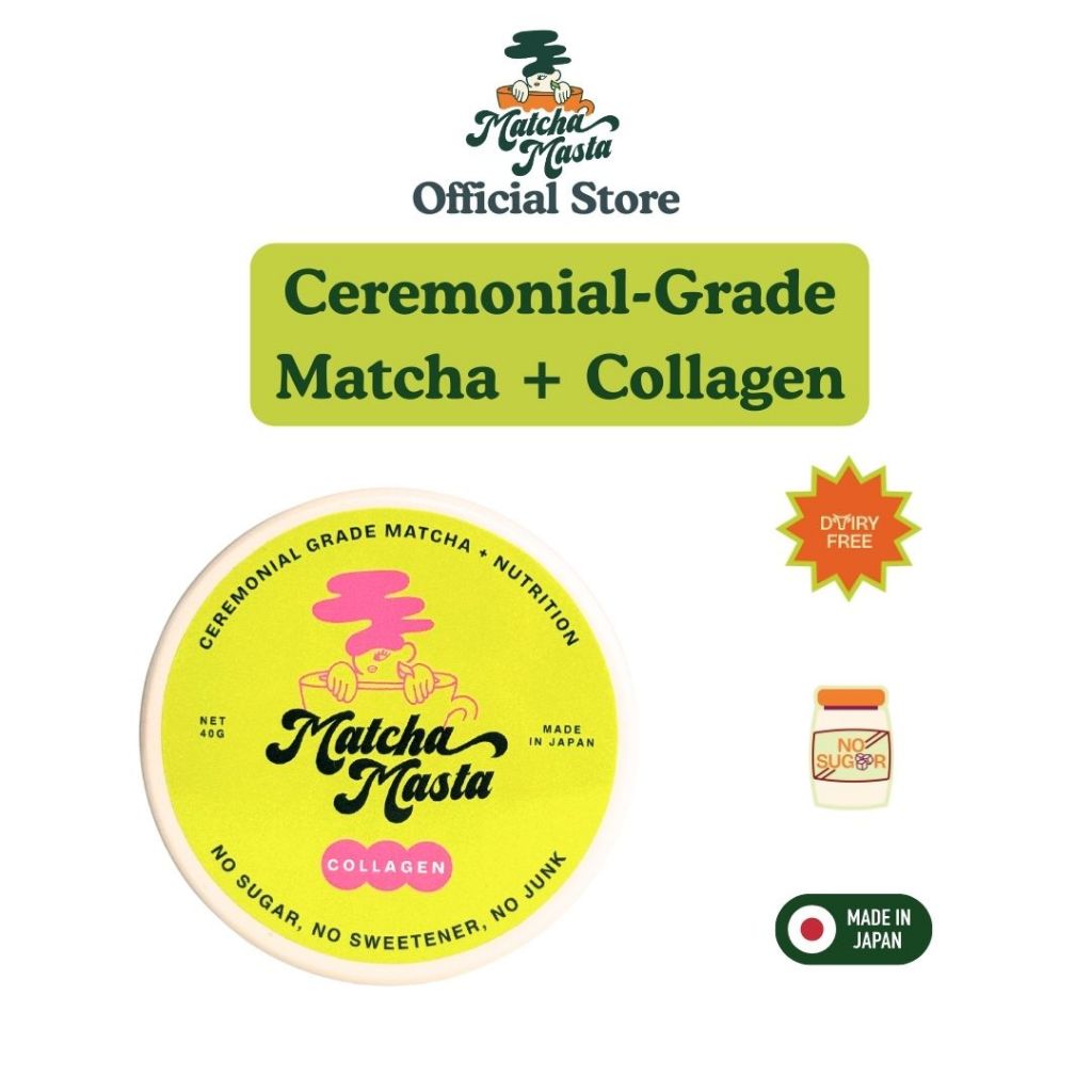 Matcha Masta Uji Ceremonial Grade Matcha + Collagen - 40gr | Shopee ...