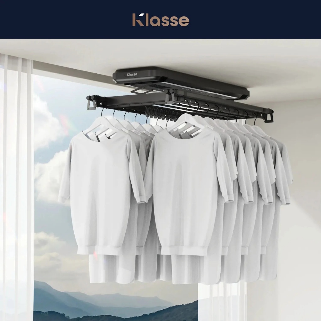Klasse Automated Laundry Rack | Black, Grey or White | 2023 Model ...