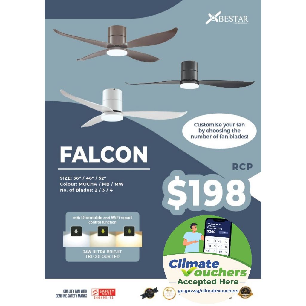 [CLIMATE VOUCHER] Falcon Fan | Shopee Singapore