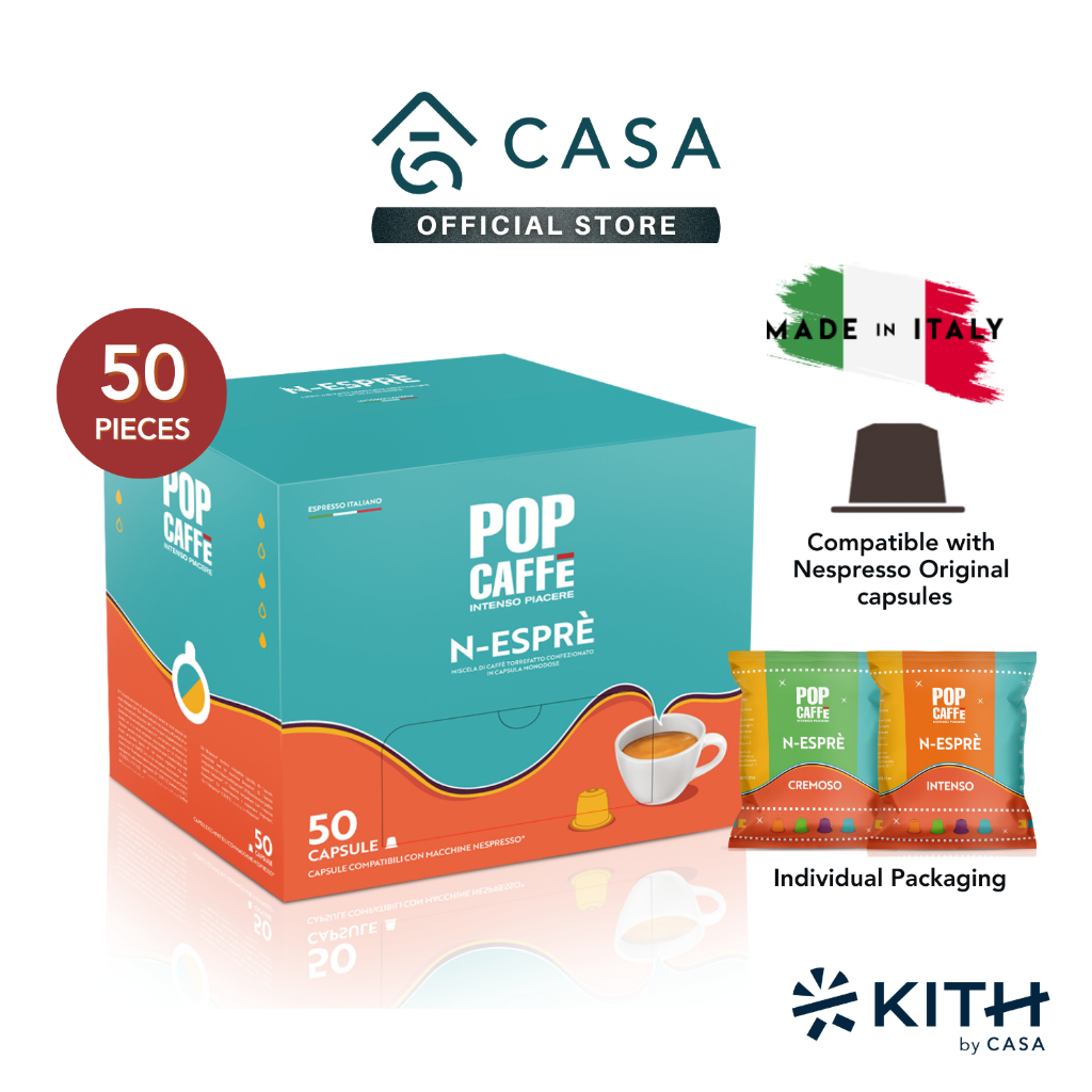 KITH 50pcs POP Caffe Coffee Capsules | Made In Italy | Creamy & Intenso ...