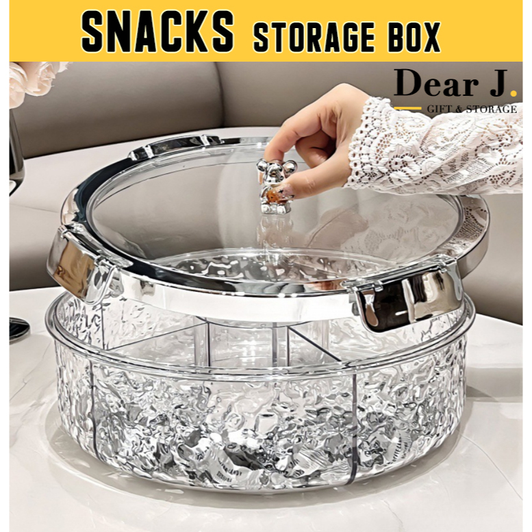 Snacks Storage Container Sealed / bear handle (Dear J) | Shopee Singapore