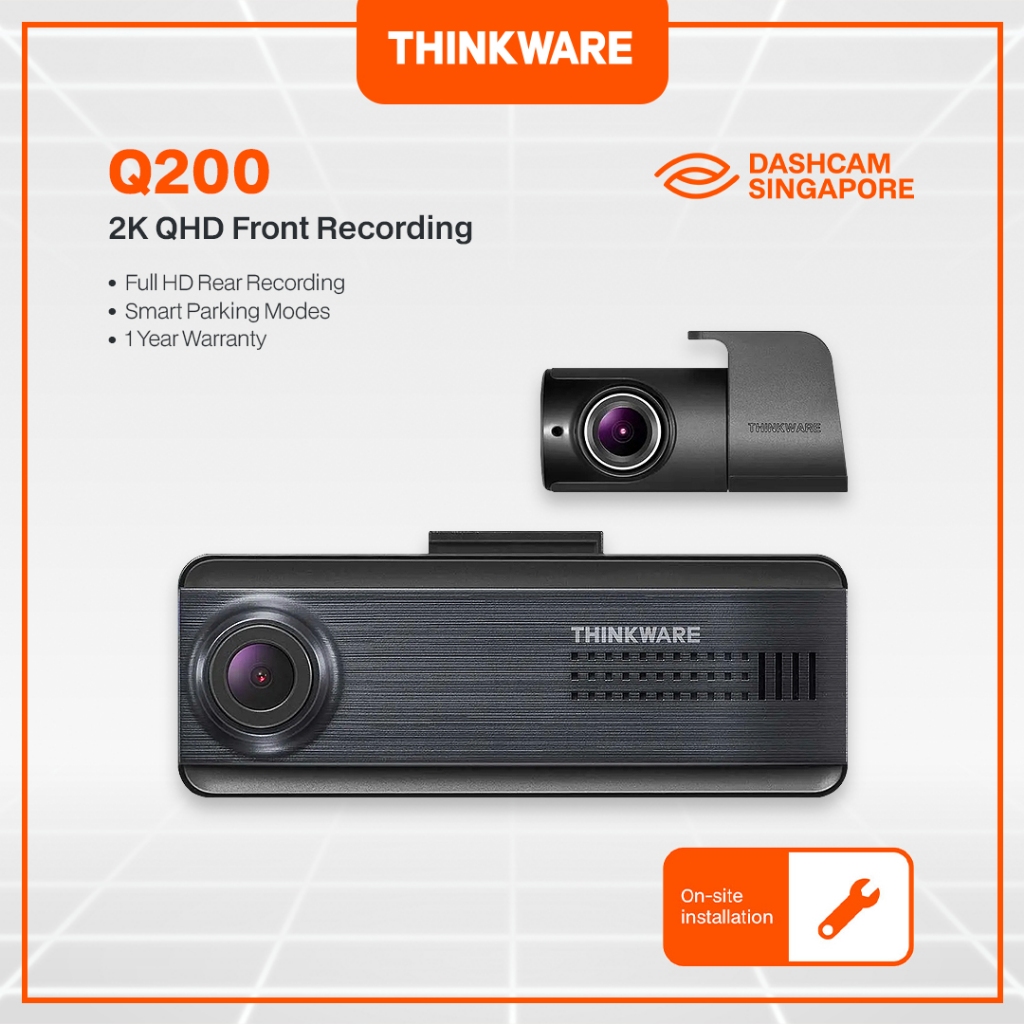 Thinkware Q200 | 2K + 1080p QHD Dashcam | Simple & Fuss-free | Wi-fi ...