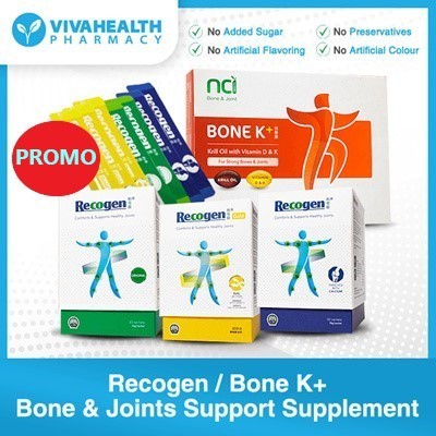 *PROMO*Free 7 Sachets/ Recogen x 3 boxes or [Bone K - Buy 1 FREE 1 ...