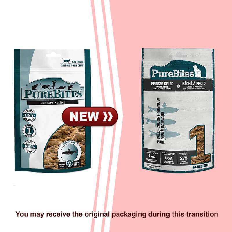 PUREBITES FREEZE DRIED WILD CAUGHT MINNOW FOR CAT 31g (1.09oz) | Shopee ...