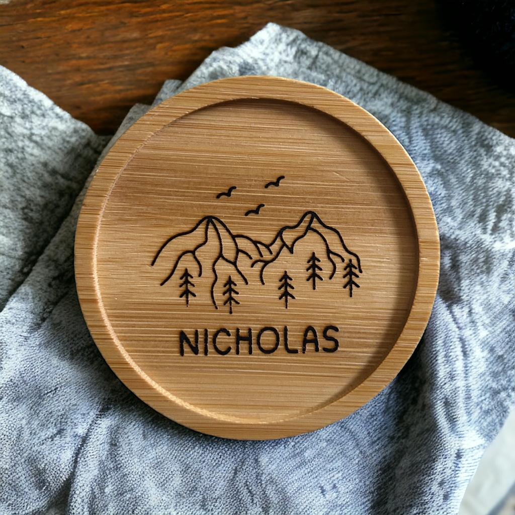 Personalised Wooden Coaster | Custom Gift | Shopee Singapore