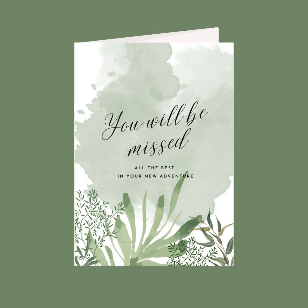 Farewell Card For Colleague/ Boss Friend Coworker Large Card Gift Card ...