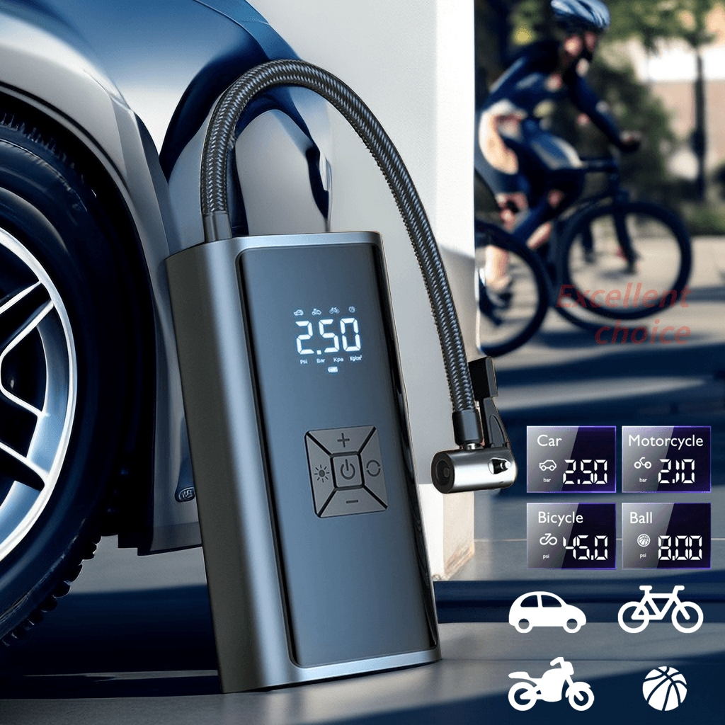 SUITU Portable Electric Air Compressor Inflator Air Pump For Car Tyre ...