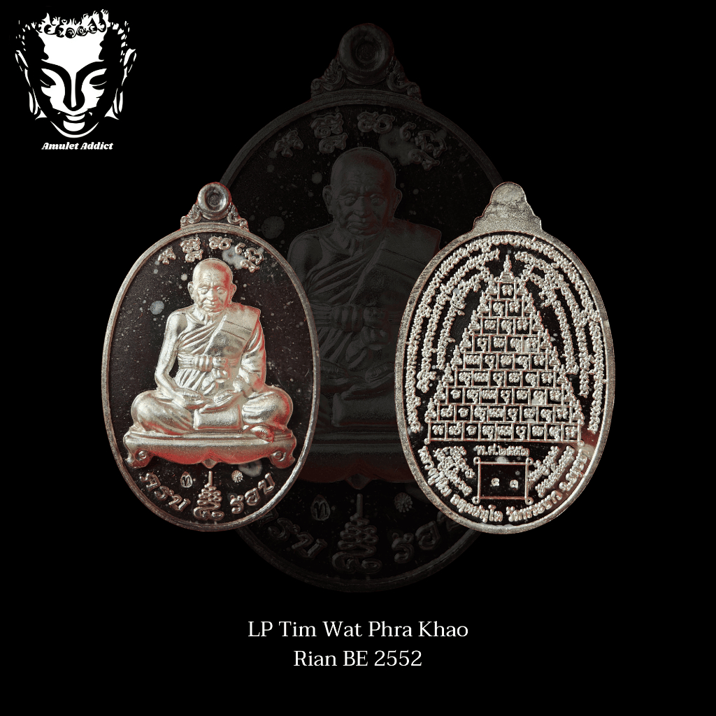 LP Tim Wat Phra Khao Rian 8 Rob Thai Amulets BE 2552 (Luang Pu Tim ...
