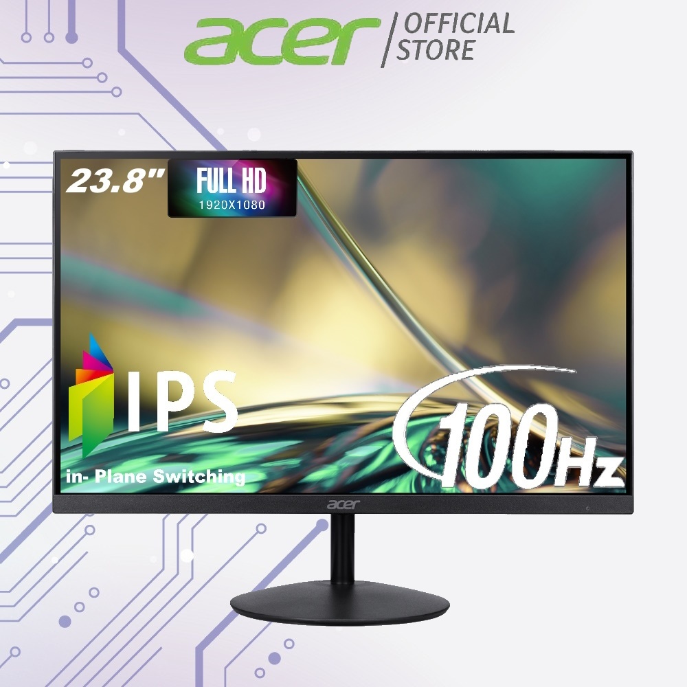 Acer SA242Y E 23.8" FHD Ultra-Thin IPS Display Monitor with 100Hz ...
