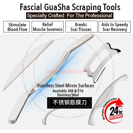 [SG Stock] Medical Stainless Steel Gua Sha Scraper IASTM Tools Physical ...