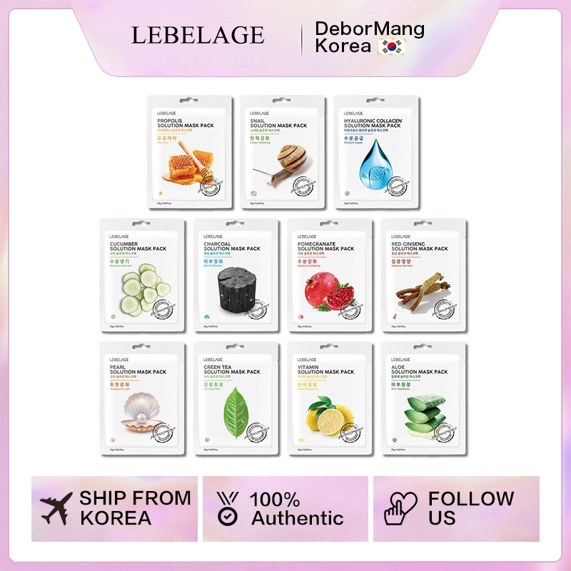 LEBELAGE HYALURONIC COLLAGEN SOLUTION MASK 25ml | Shopee Singapore