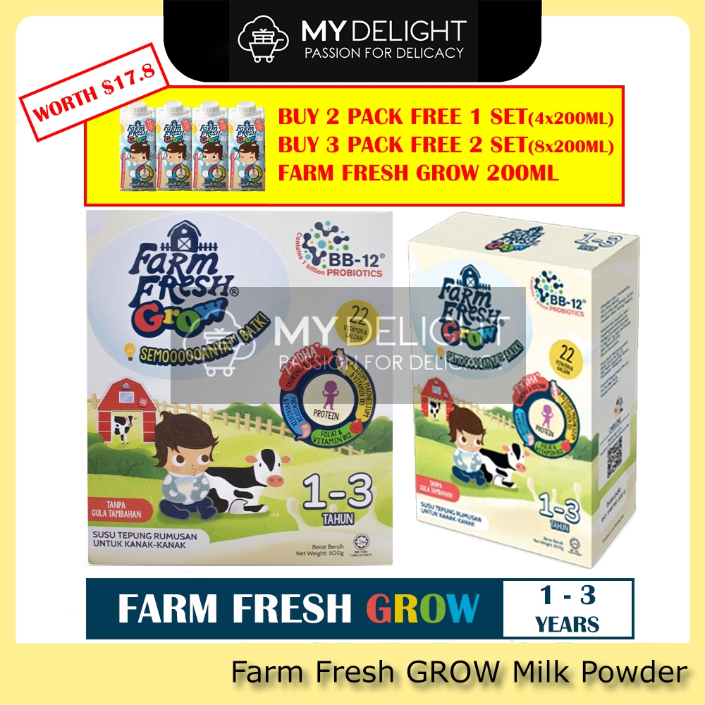 (Years 1 - 3) Farm Fresh GROW Formula Milk SG Ready Stock MyDelight ...