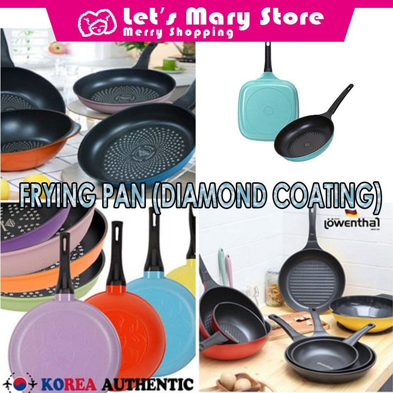 Frying Pan (Diamond Coating) / Korea Authentic / Non-Stick Cookware ...