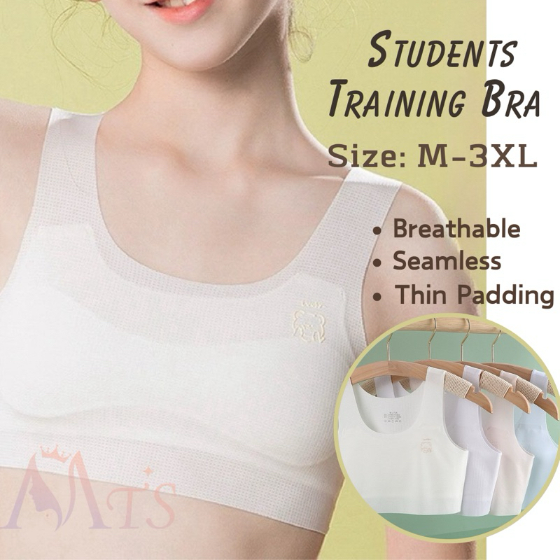 【SG Instock】 9-13 years old Ice Silk Fabric Teenager Girl Training Bra ...