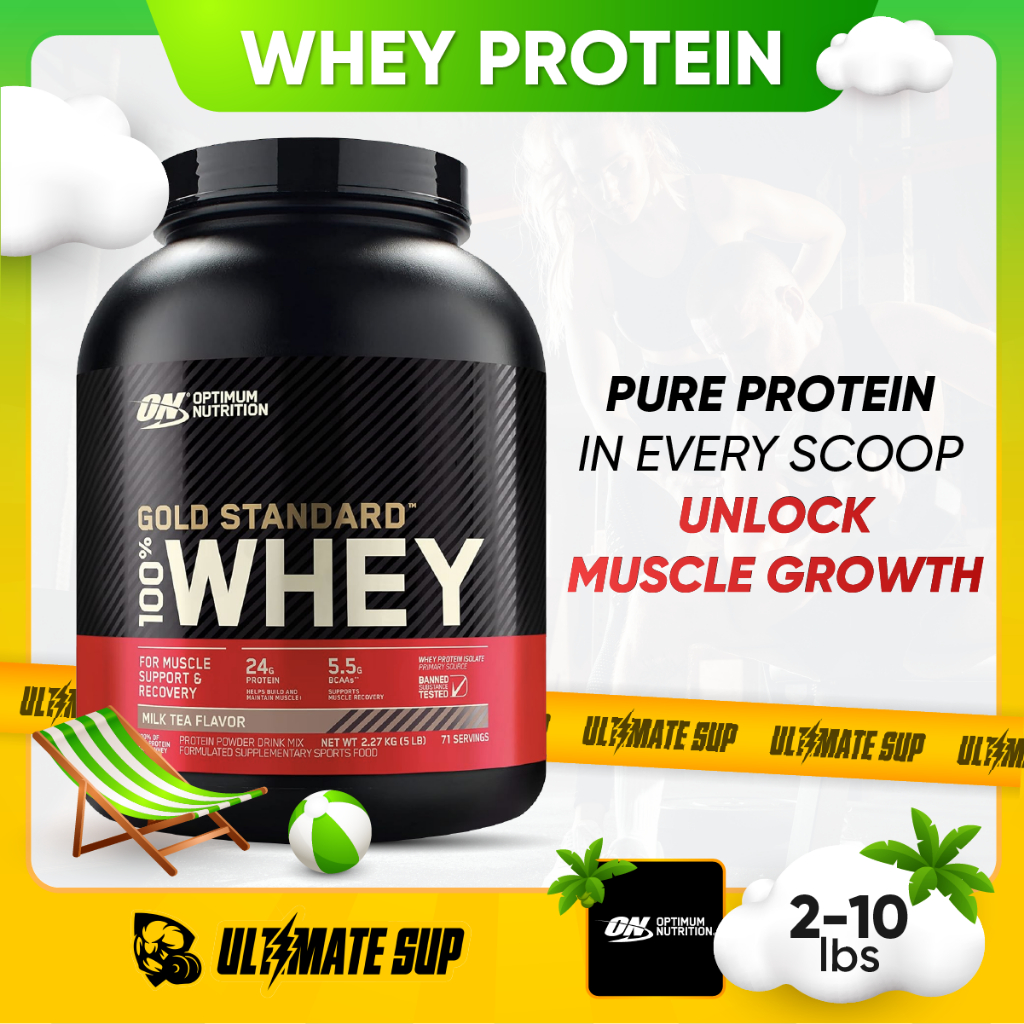 Optimum Nutrition, Gold Standard, 100% Whey Protein Powder, 2lbs (907g ...