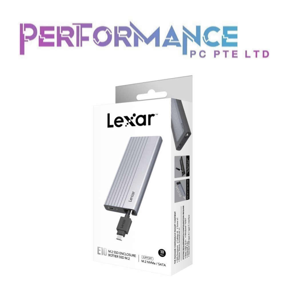 LEXAR E10 M.2 NVMe SSD ENCLOSURE (1 YEAR WARRANTY BY TECH DYNAMIC PTE ...