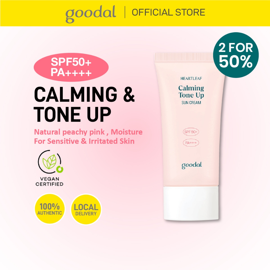 [GOODAL] Houttuynia Cordata Calming Moisture Tone Up Sunscreen SPF 50 ...