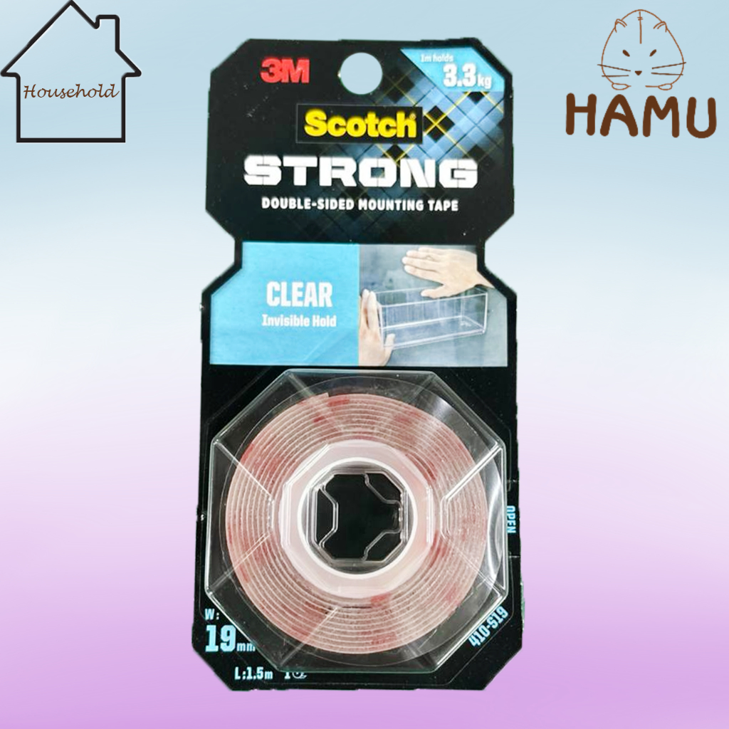 |🐹SG LOCAL🐹| 3M SCOTCH® 410-S19 Clear Double-Sided Mounting Tape [19MM ...