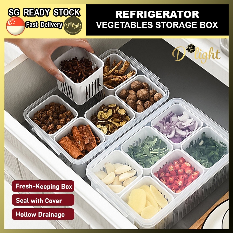 Chopped Onion Garlic Storage Box Garnish Container For Chili Vegetables ...