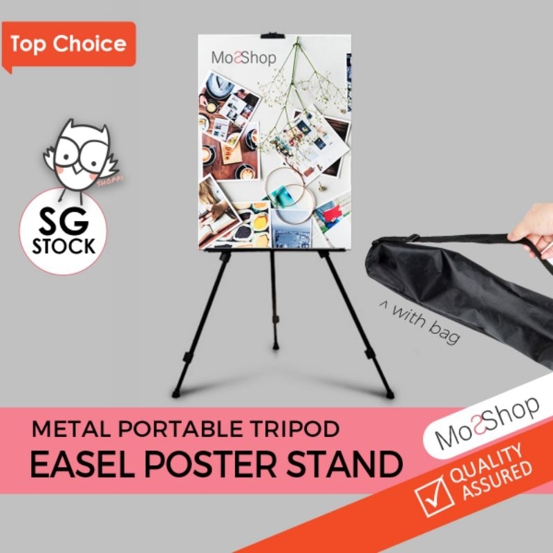 ‼️CLAIM VOUCHER‼️Easel Stand Portable Metal Tripod A3 - A1 Poster ...