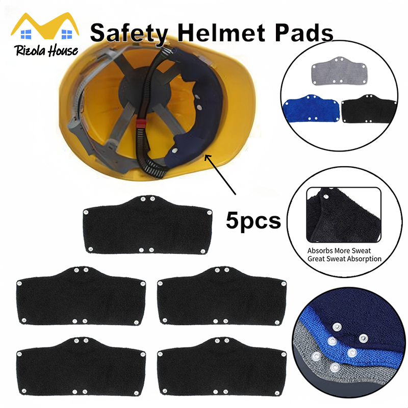【SG】5 Pack Safety Helmet Pads Hard Hat Sweatband Safety Helmets Cooling ...
