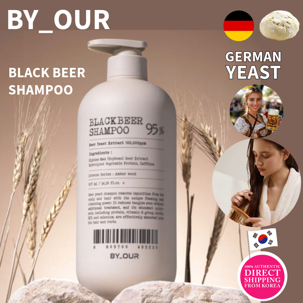 [BYOUR] Black Beer Yeast Shampoo 1.017L Korea’s No.1 Best-Selling Extra-Large Anti-Hair Loss ...