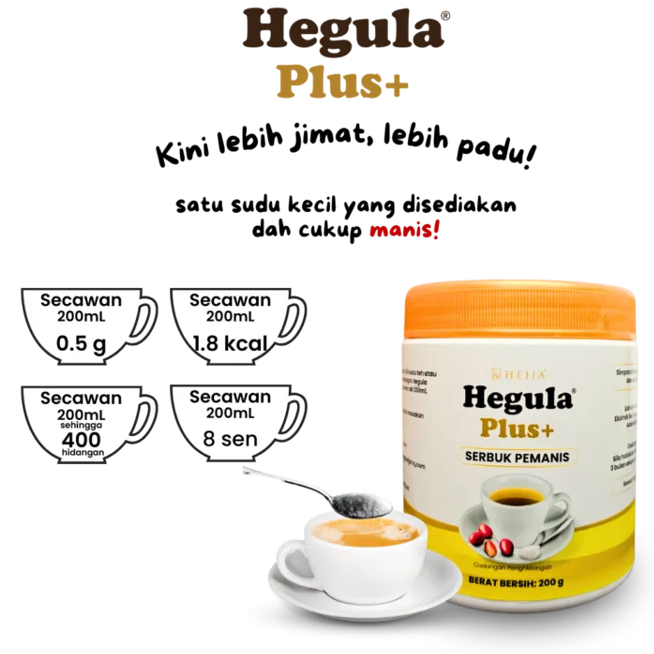 HEGULA PLUS + Miracle Fruit & Inulin Sweetener Pemanis Semulajadi Tanpa ...