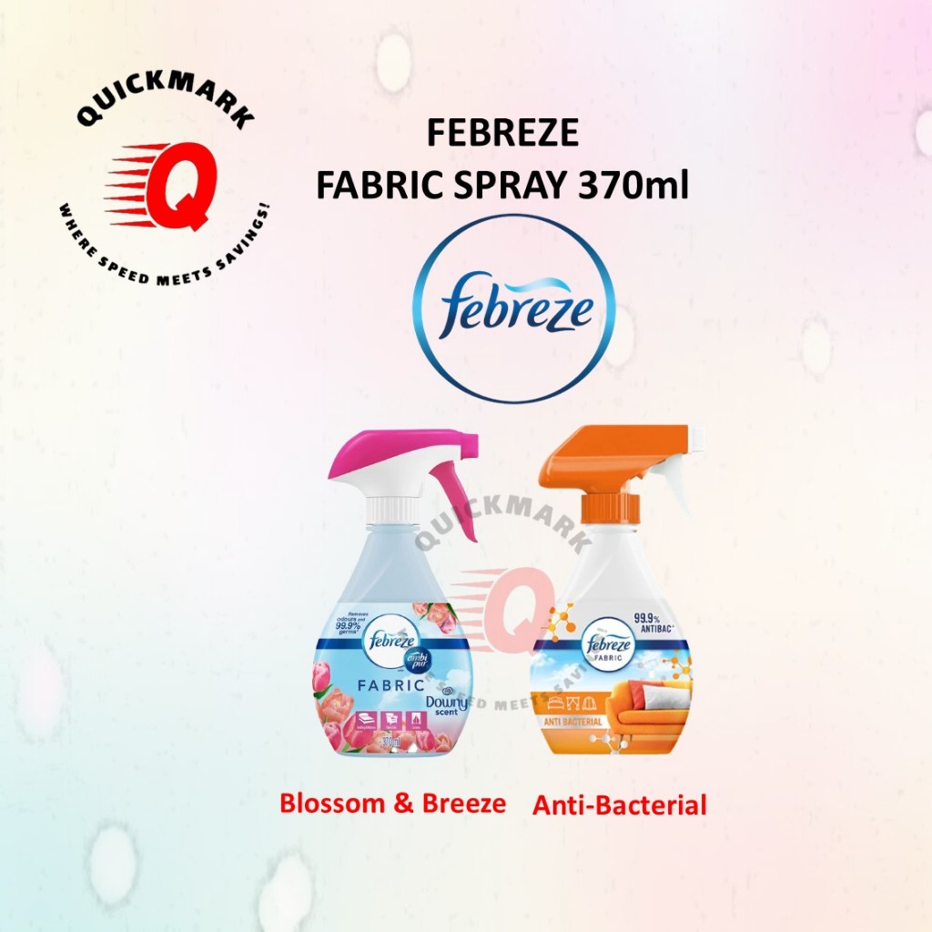 Febreze Fabric Spray 370ml - Anti Bacterial / Blossom & Breeze | Shopee Singapore