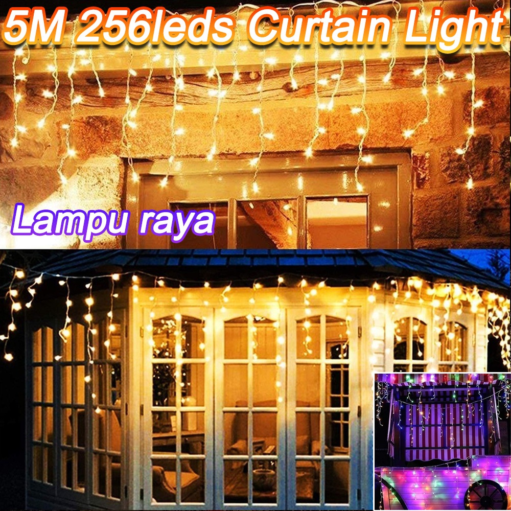 hari raya lights 2025 NEW Upgrade Curtain Light Lampu Raya Outdoor ...