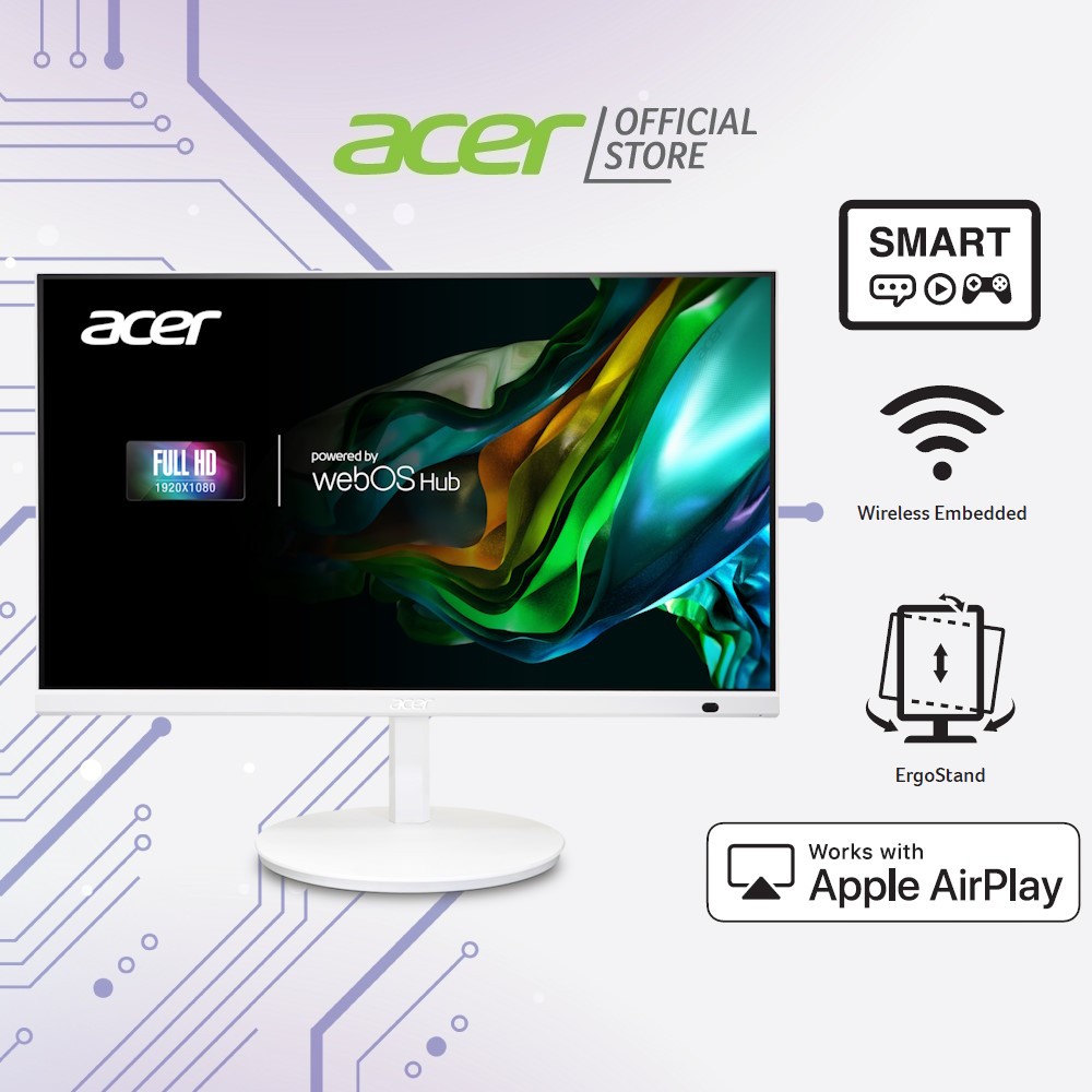 [New Launch Smart Monitor] Acer CS272 27-Inch FHD E2E (IPS) Smart monitor with Built-in WebOS ...