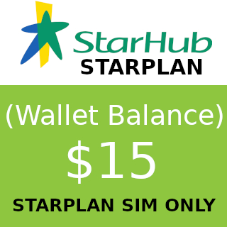 Starhub Star Plan Wallet Balance $15 Top Up / Recharge | Shopee Singapore