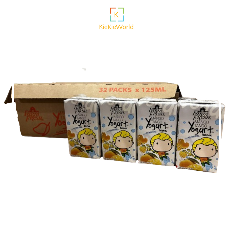 Farm Fresh UHT Milk Mango Tango Yogurt Mini Pack 125ml x 32packs ...