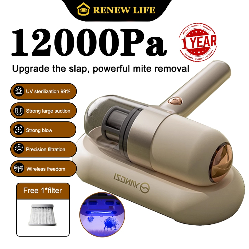 【1 Year Warranty】Mite Remover - Wireless / Wired Dust Mite Vacuum ...