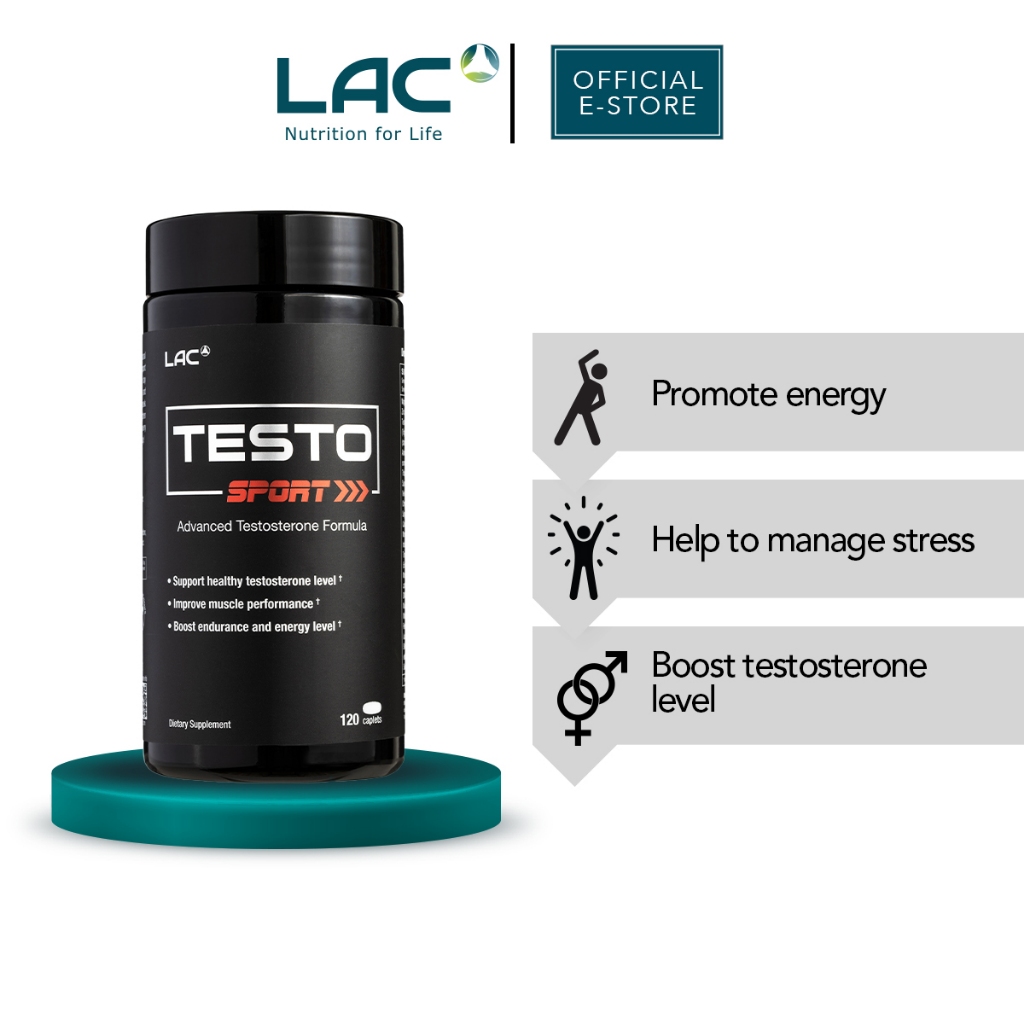 [LAC MEN'S] Testo Sport Advanced Testosterone Formula (120 caplets ...