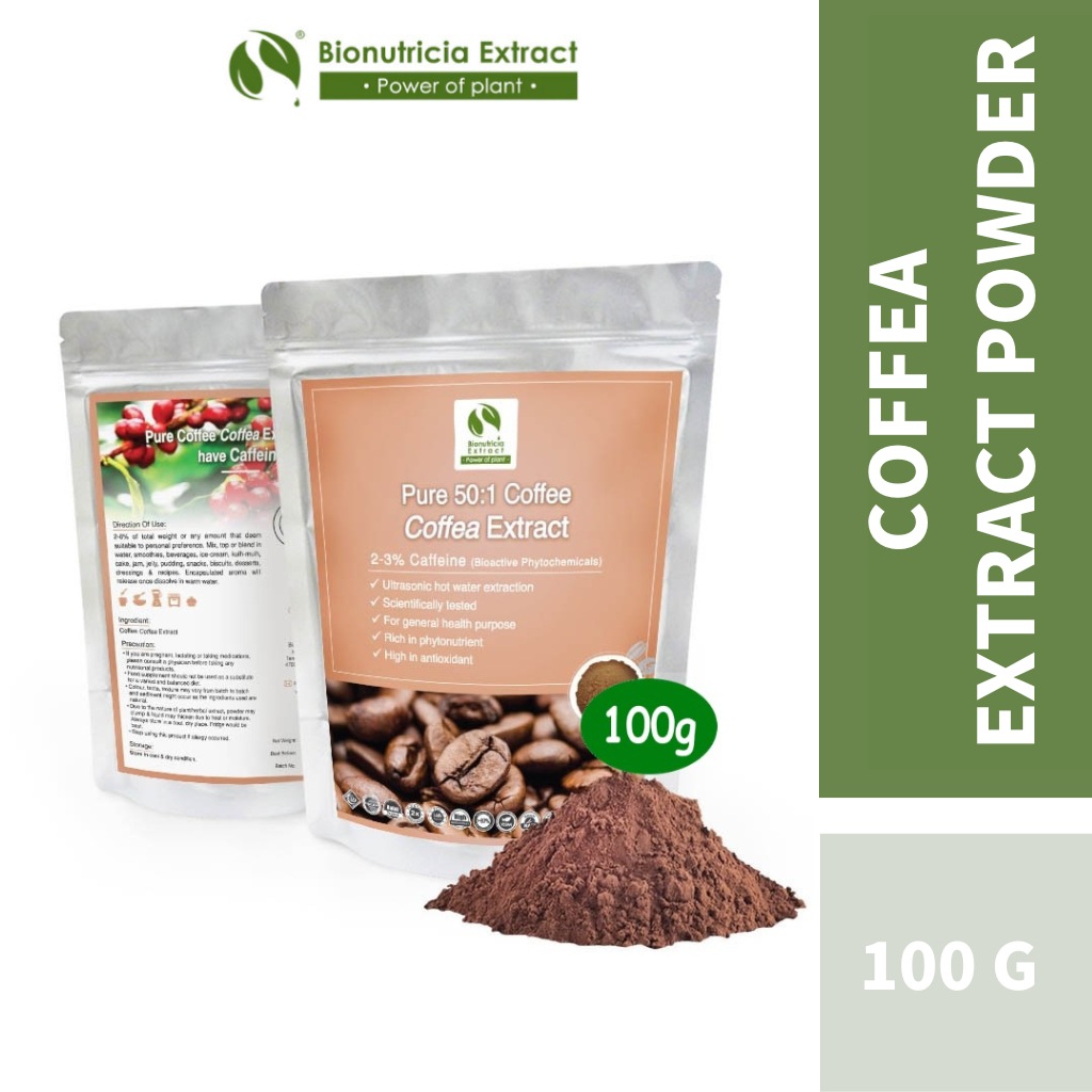Bionutricia Pure Coffee Powder Coffea Standardized Extract 100g/can ...