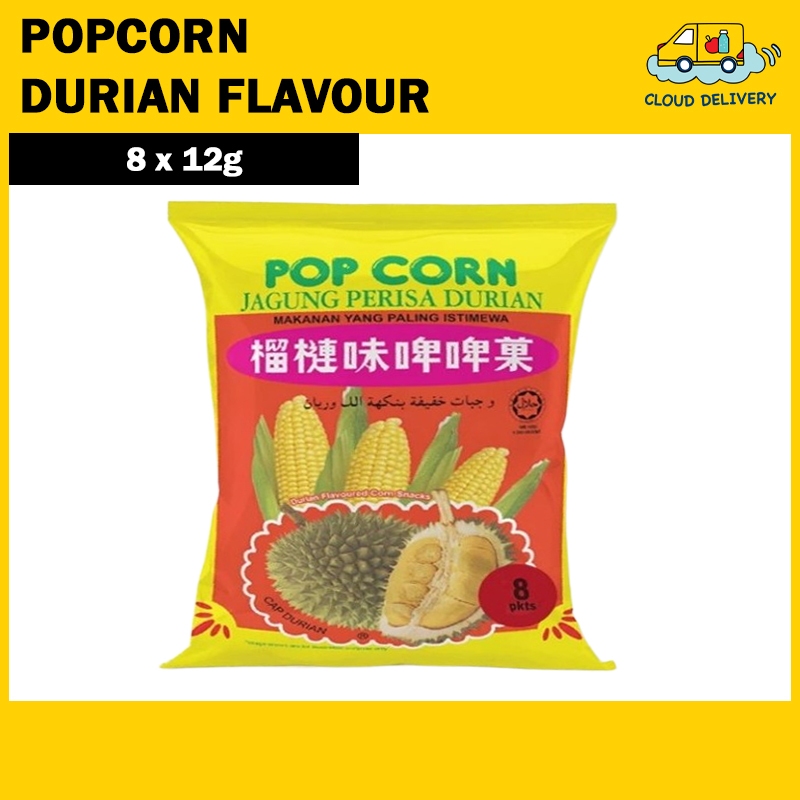 Popcorn Durian Flavour Fun Pack (8 x 12g) | Shopee Singapore