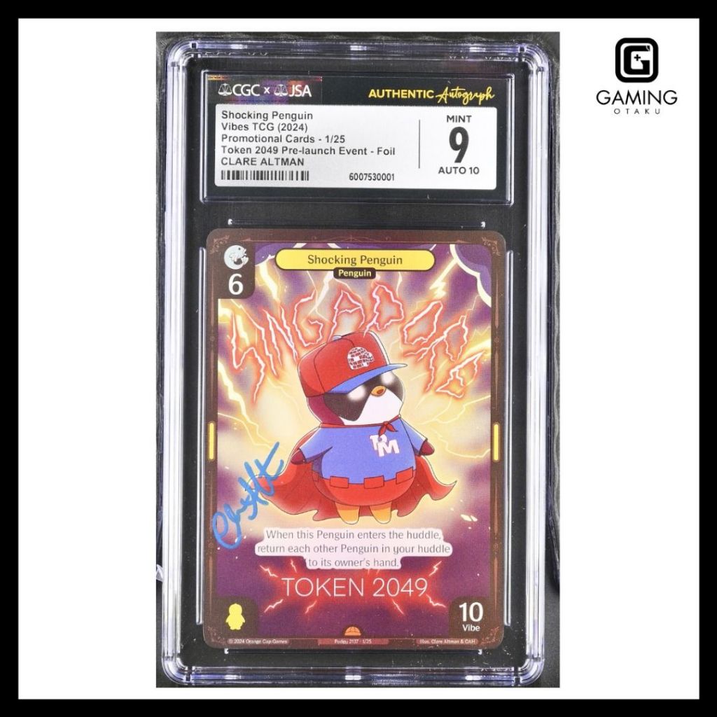 Vibes TCG Shocking Penguin Pudgy 1/25 Pudgy Penguins Pre-launch Event ...