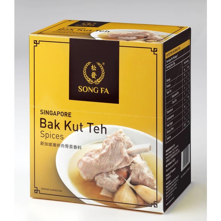 Song Fa Bak Kut Teh Instant Soup Brew 肉骨茶 Rou Gu cha Tea 30g | Shopee ...