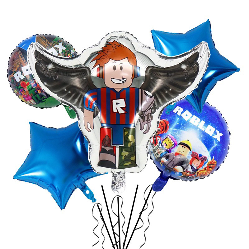 [SG Seller] Roblox Theme Foil Balloons Bouquet - Kids Cartoons Birthday ...