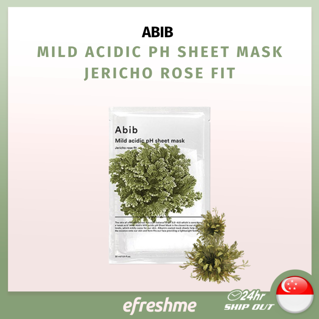Abib Mild Acidic pH Sheet Mask Jericho Rose Fit | Shopee Singapore
