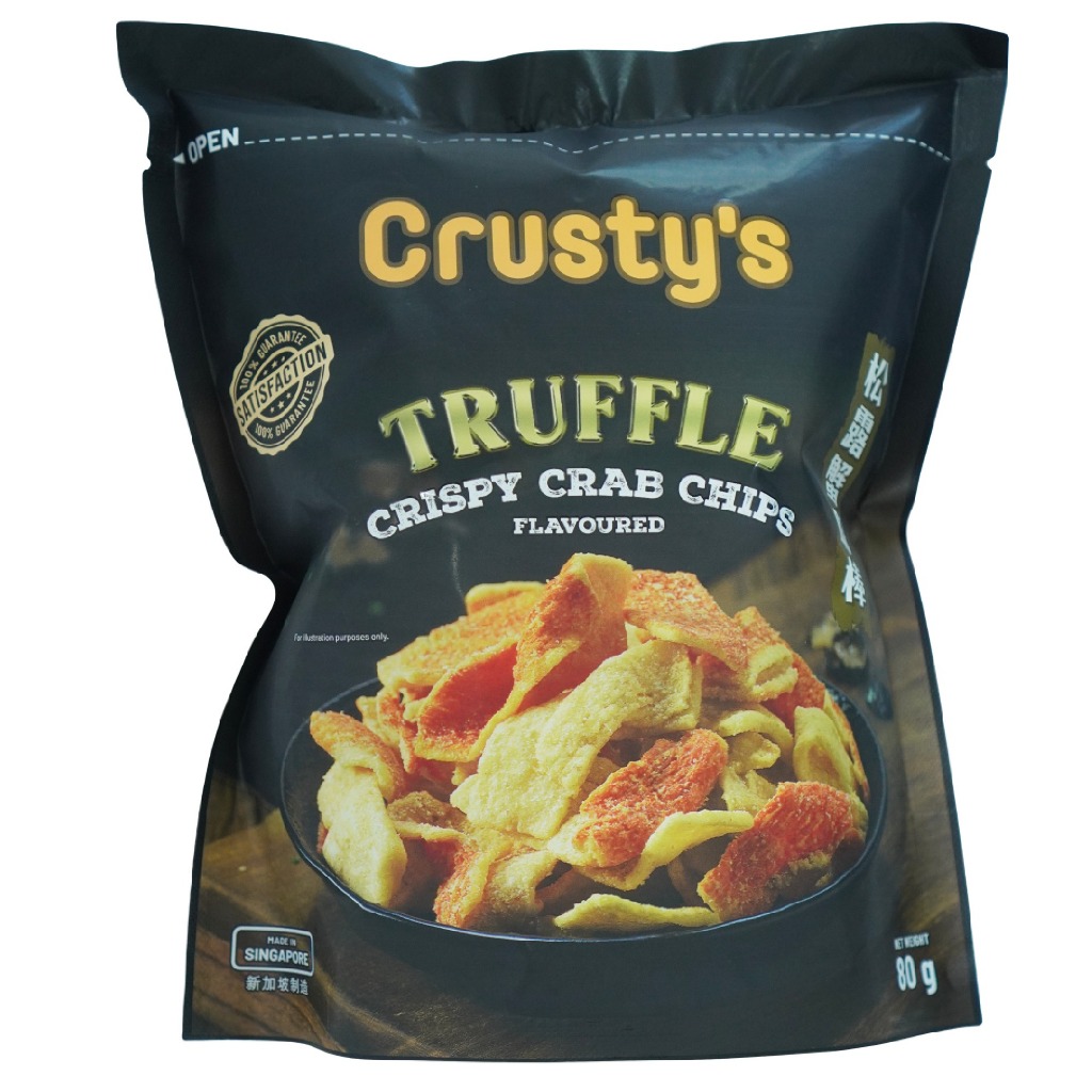 Crusty's Crispy Crab Chips Truffle Flavoured (80g Packet) | Shopee ...