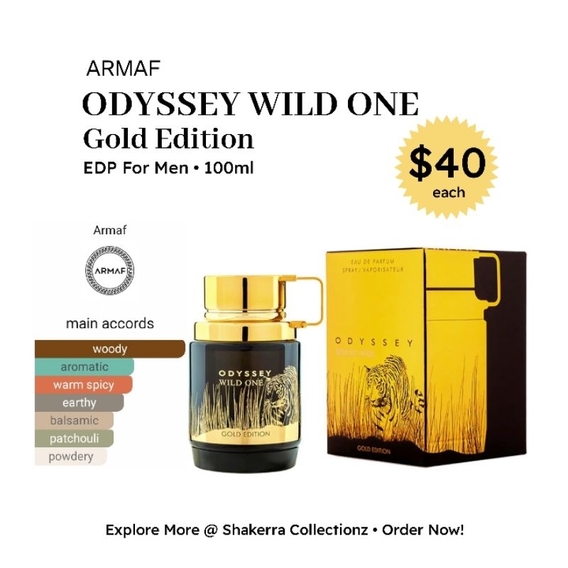 Odyssey Wild One Gold Edition EDP by Armaf | Shopee Singapore