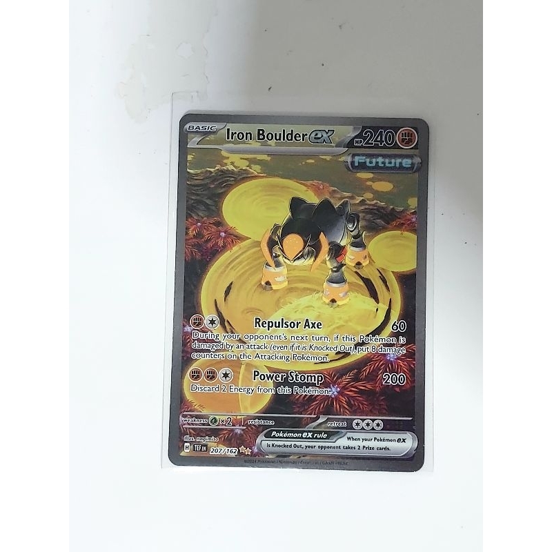 Pokemon iron boulder ex special illustration rare SIR temporal forces ...