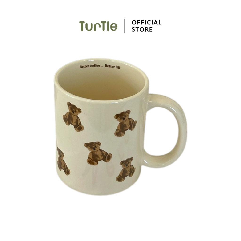 TURTLE Teddy Bear Retro Cute Ceramic Mug Drinking Cup 300ml | Shopee ...
