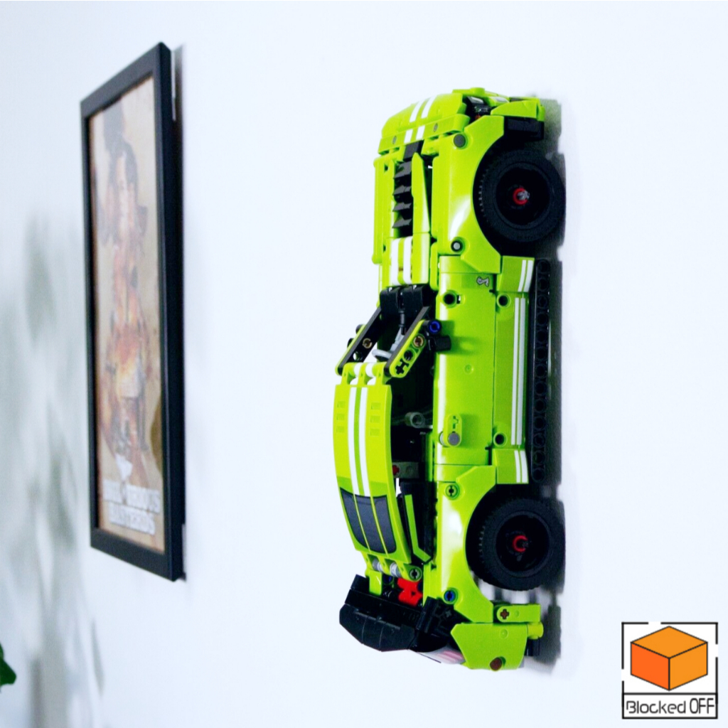 Flush Wall Mount For Lego Technic Ford Mustang Shelby GT500 (42138 ...